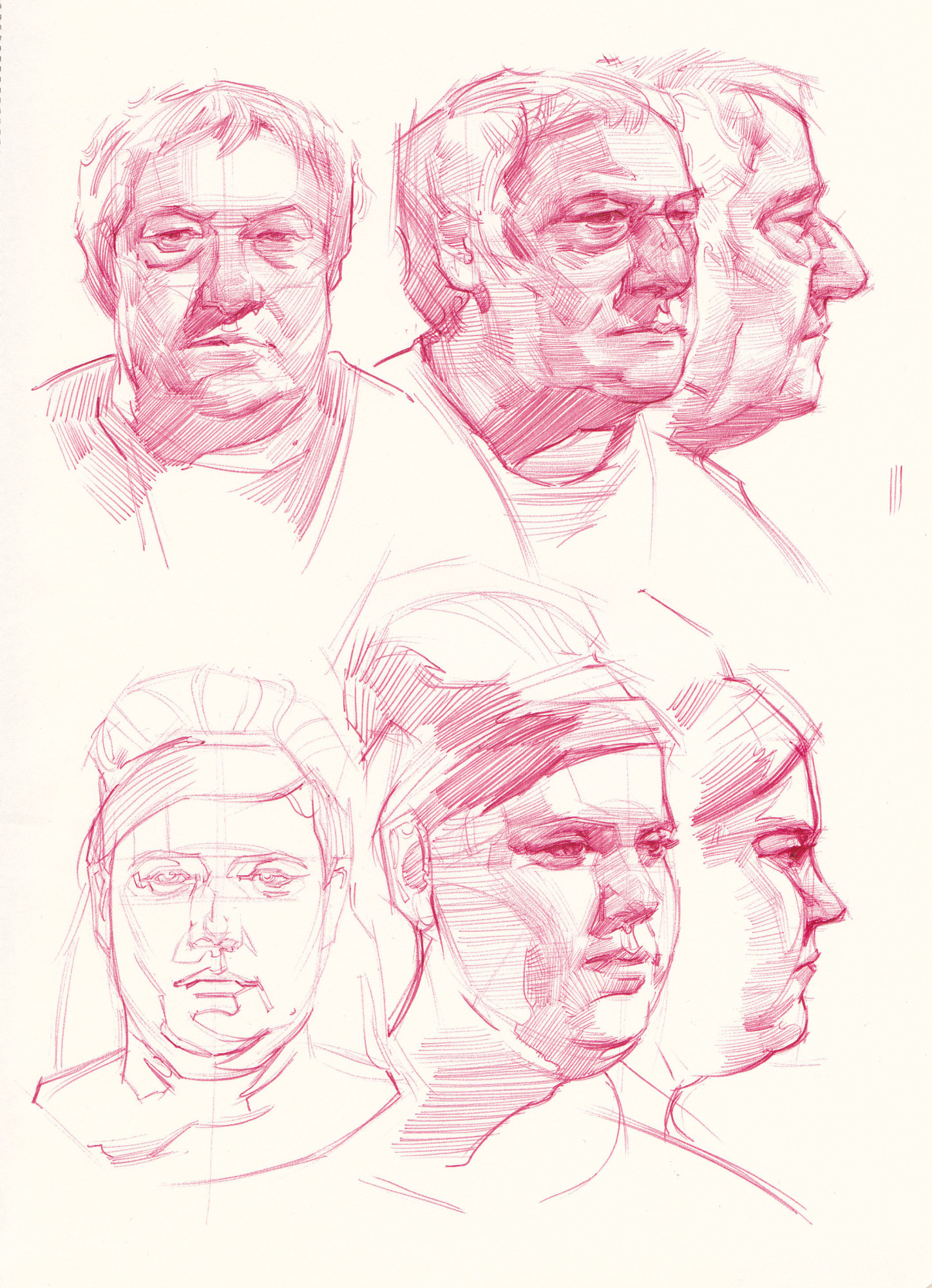 Head studies - Bodies In Motion