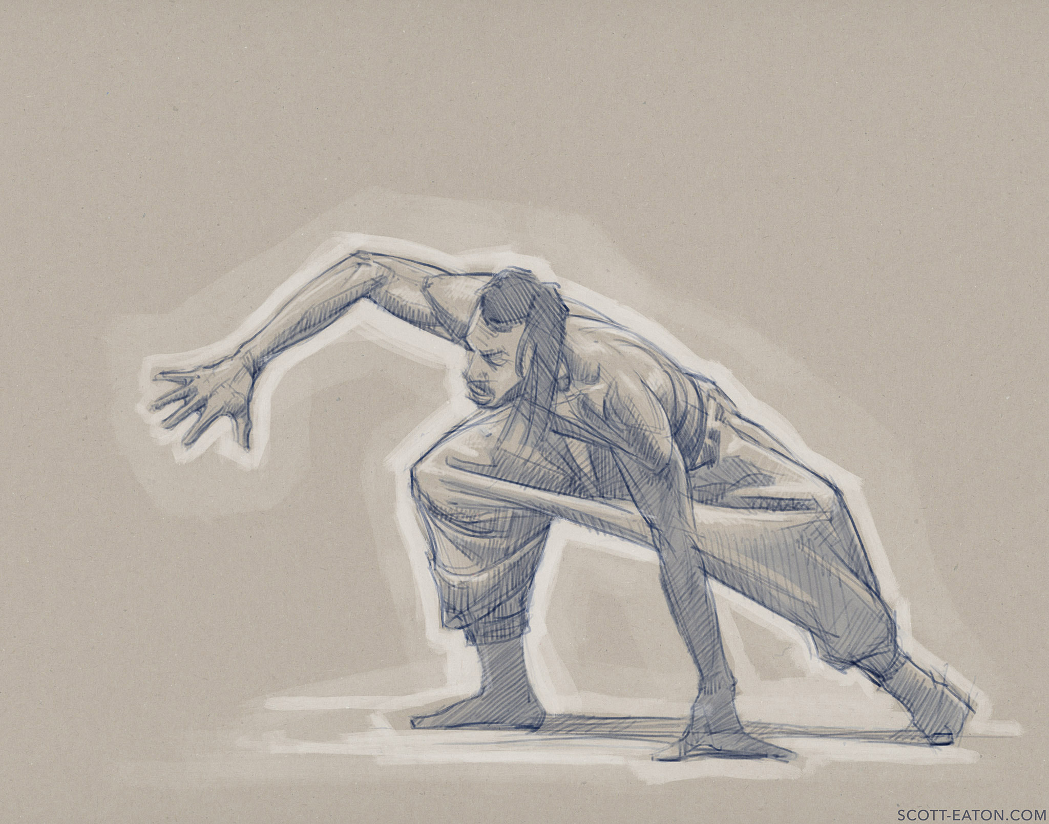 "African Capoeira Study" by Scott Eaton — Figure Study from African ...