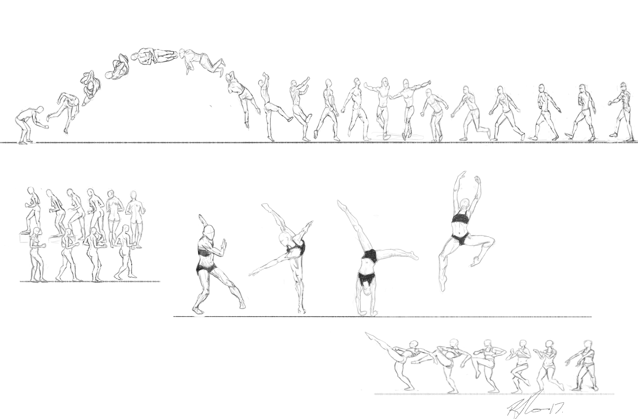 Animation Quick sketches - Bodies In Motion