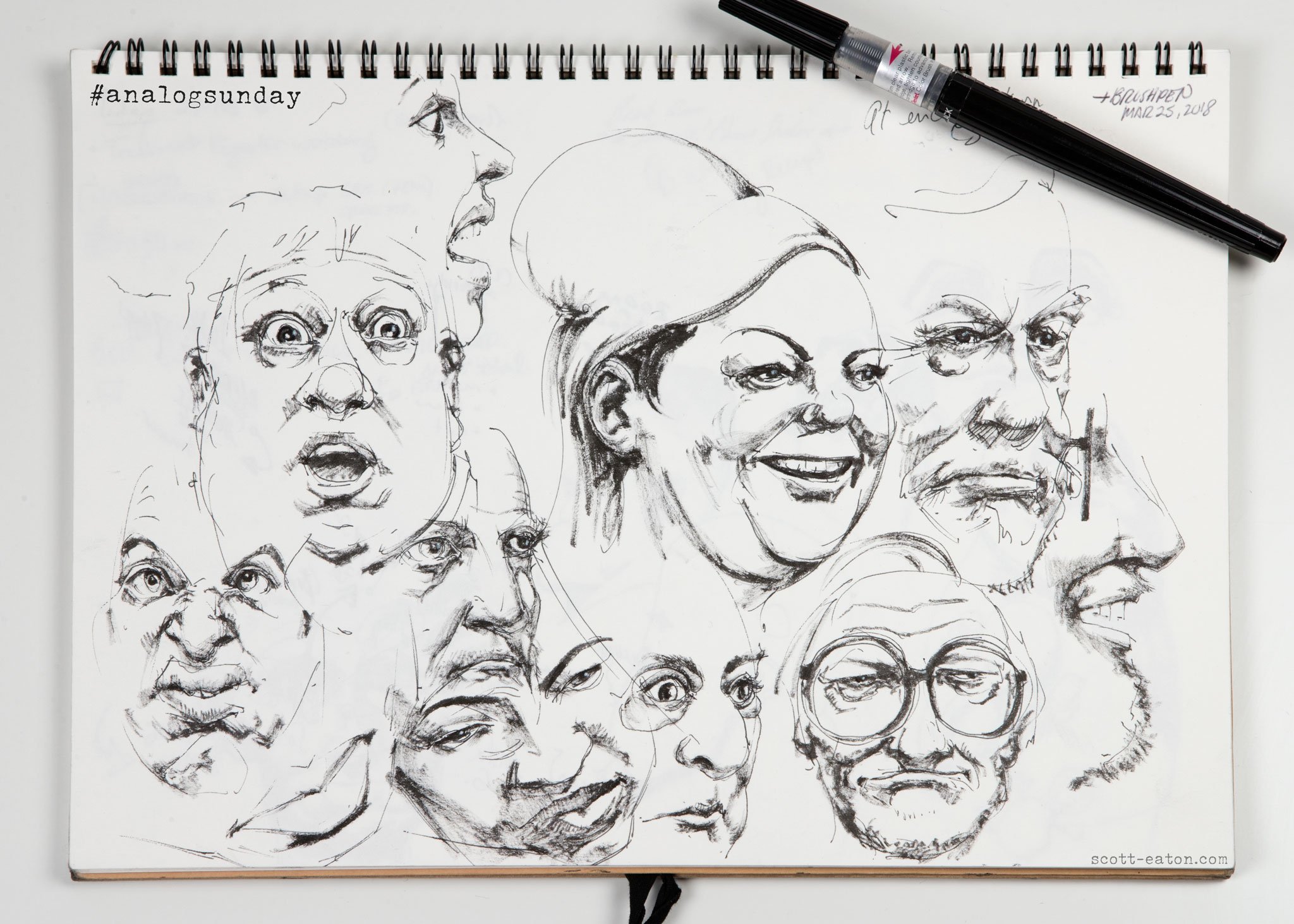 "Facial Expression Studies" by Scott Eaton — Figure Study from Vito 2 ...