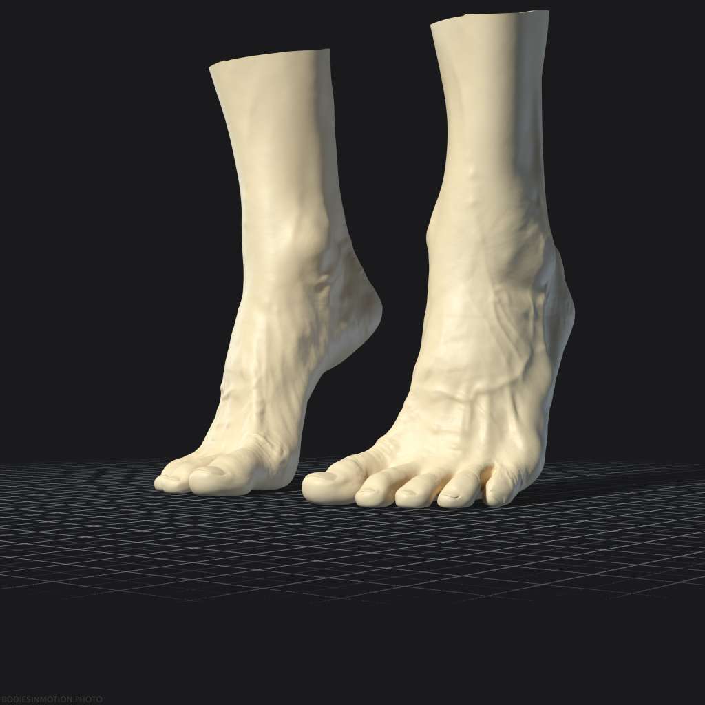 MaleFoot pair tiptoe threePoint - Bodies In Motion